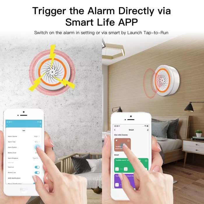 Jual Almo Zigbee Smart Siren Alarm Home Automation Iot Tuya Smartlife ...