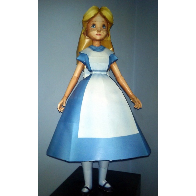 Jual Diy Miniatur Papercraft Figure Alice In Wonderland 3D Ready ...
