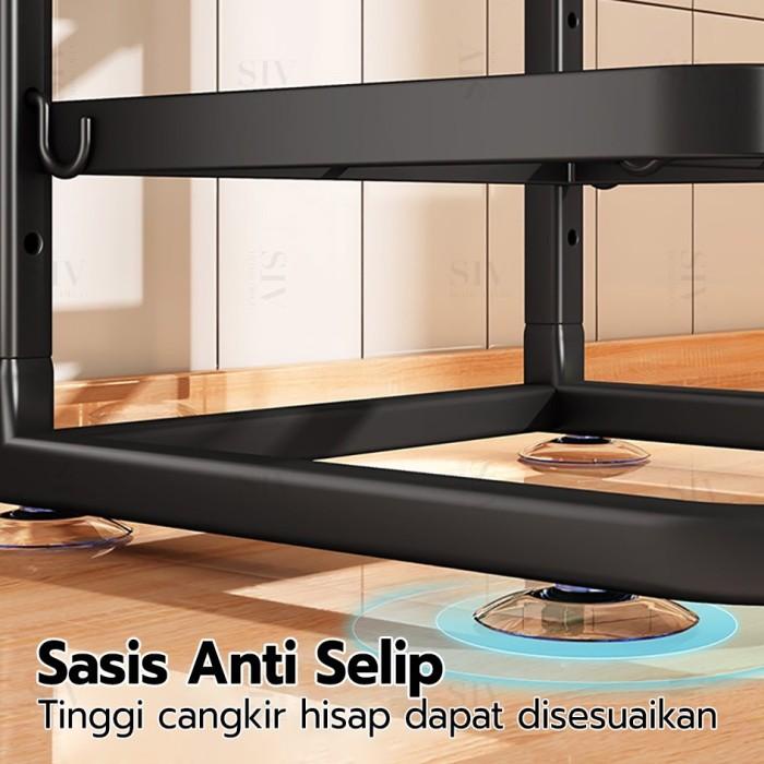 Jual Rak Kolong Sisipan Bawah Kitchen Set Rak Corner Dapur Rak Panci ...
