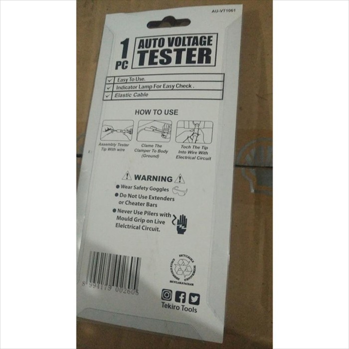 Jual Test Pen Tes Tester Kabel Arus Listrik Besi Mobil Truk DC Asli ...