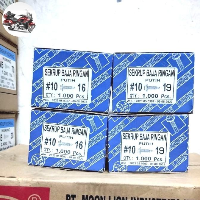 Jual BAUT BAJA RINGAN 10X19 MOON LION BOX/ BAUT BAJA RINGAN 10X19 DUS ...