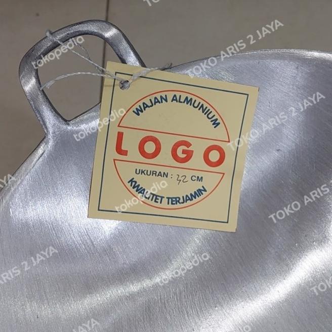 Jual Kuali Aluminium Cor Super Tebal | Wajan Anti Lengket Logo 32 Cm ...