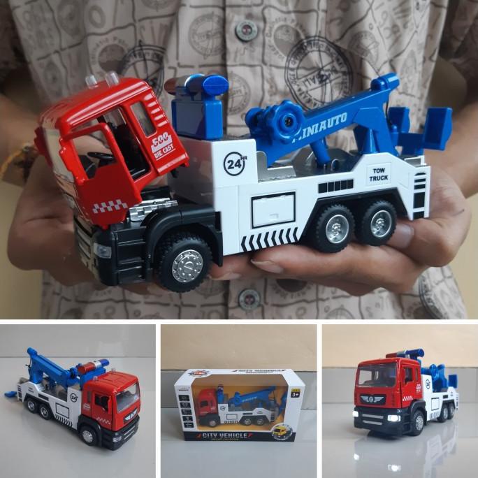 Jual Trend Diecast Truk Derek Alloy - Mainan Miniatur Mobil Truck ...