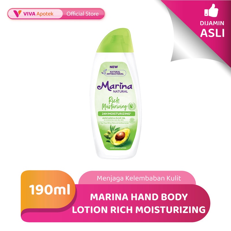 Jual Marina Hand Body Lotion Rich Moisturizing (190 ml) | Shopee Indonesia