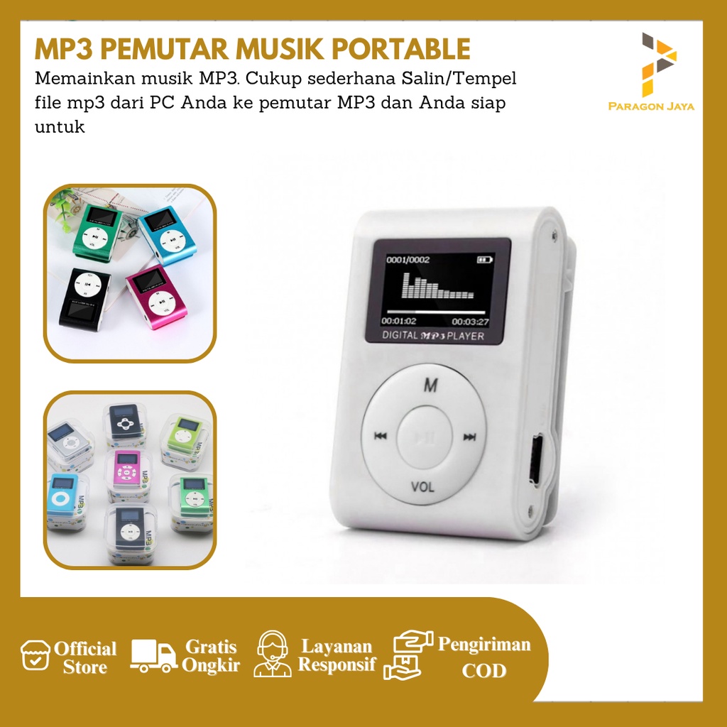 Jual Pemutar Musik Mp3 Mini Portabel Klip Mp3 Dengan Layar Lcd