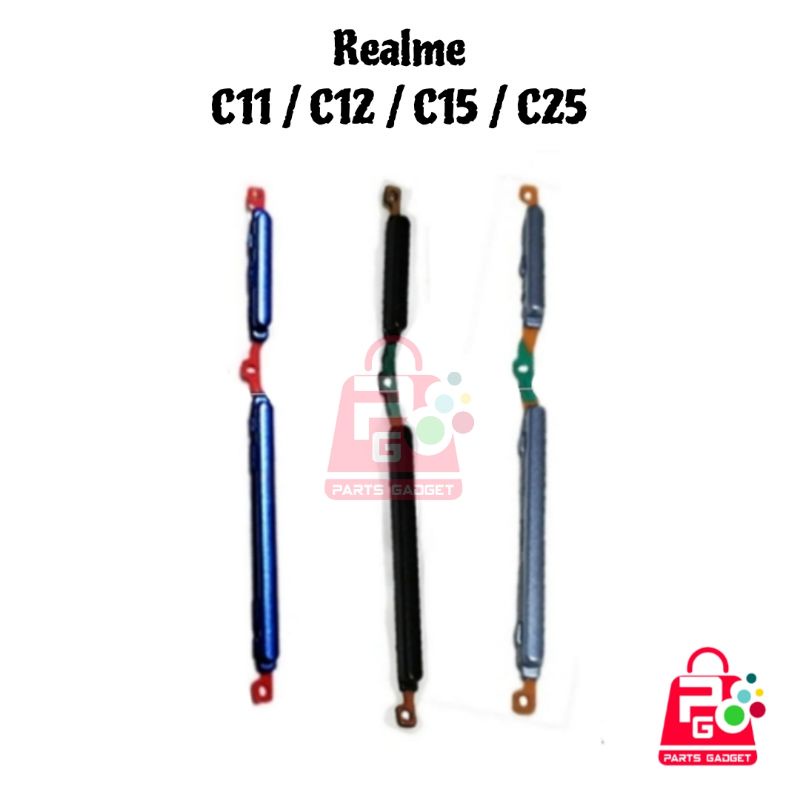 Jual Tombol Luar On Off Volume Realme C11 C12 C15 C25 Pernik Rubber | Shopee Indonesia