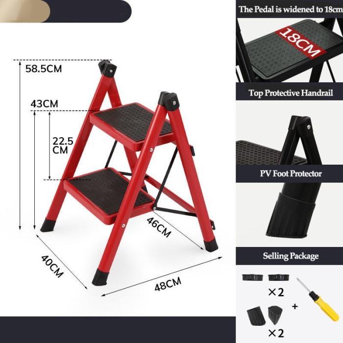 Jual TANGGA BESI LIPAT ESTETIK AESTHETIC LADDER TANGGA STEP LEBAR KOKOH ...