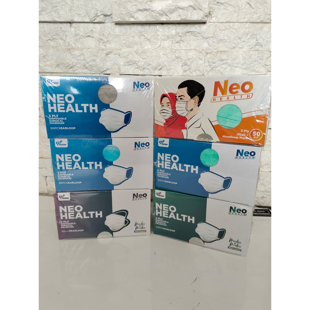 Jual MASKER NEO MEDIS 3ply isi 50pcs | Shopee Indonesia