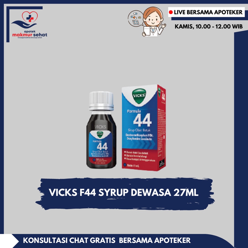 Jual Vicks Formula 44 Sirup 54 ml | Shopee Indonesia