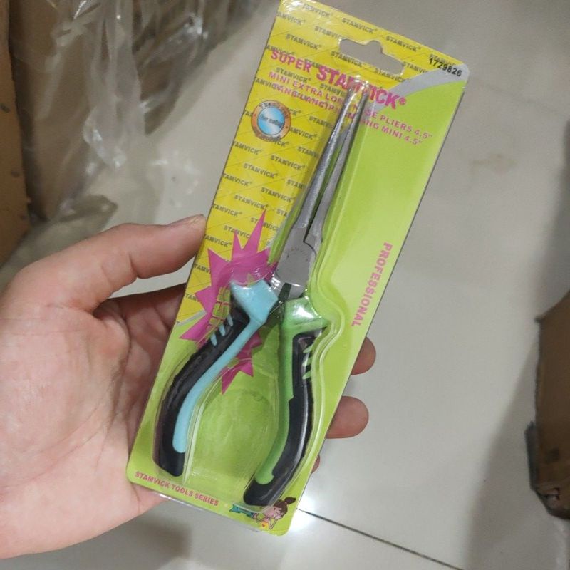 Jual Tang lancip panjang mini 4,5" Stamvick Mini extra long nose pliers 4.5 mm | Shopee Indonesia