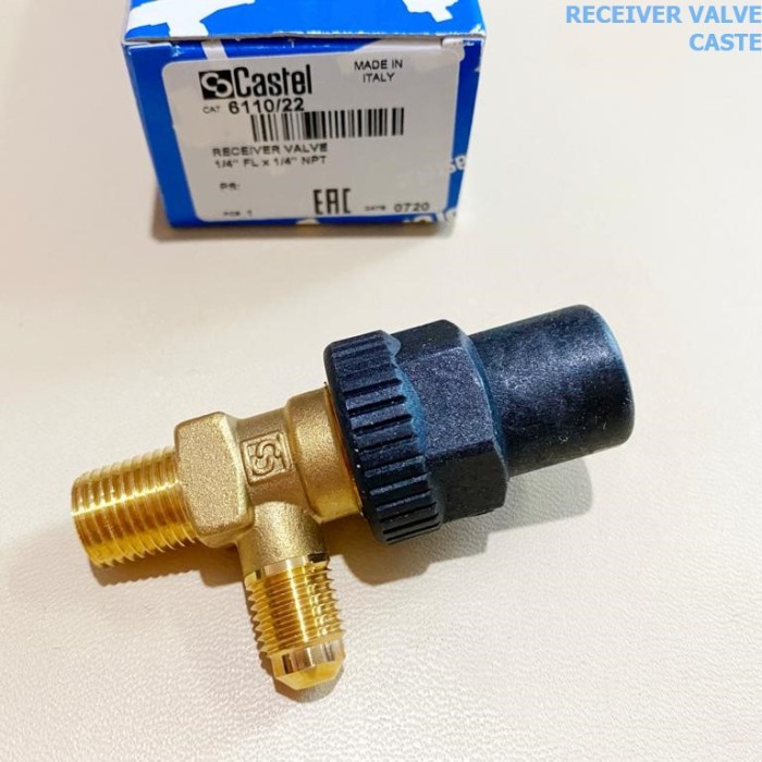 Jual IGSS Receiver Valve Castel 1 4 SAE x 1 4 NPT 6110 22 | Shopee ...
