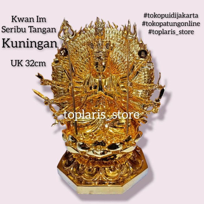 Jual Tracy Patung Kwan Im Seribu Tangan Cien Shou Guan Yin Kuningan ...