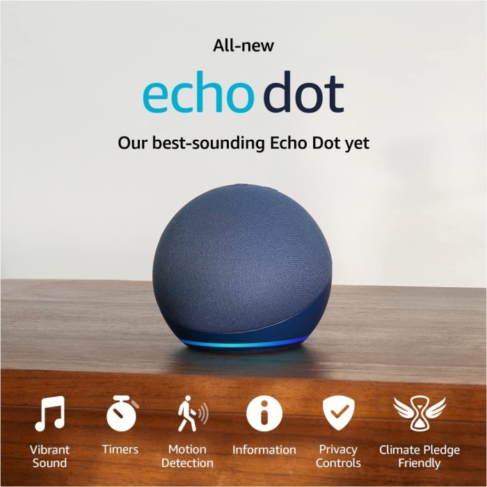 Jual New Amazon Echo Dot 5Th Gen / 5Th Generation Original Latest Smart ...