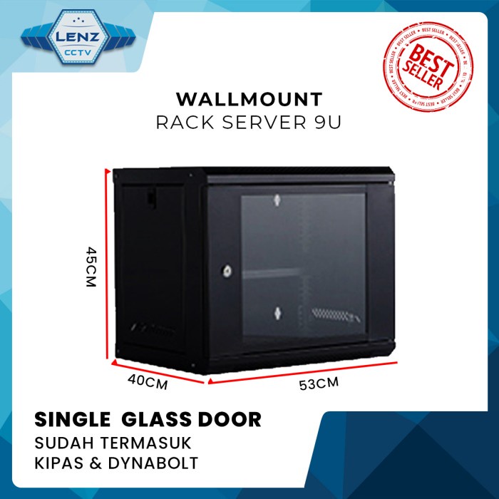 Jual Ready Terbaru! Wallmount Rack 9U Single Door / Rack Server 9U Single Door | Shopee Indonesia
