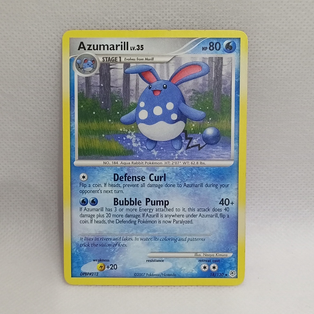 Jual Kartu Pokemon TCG English Azumarill LV.35 No. 18/130 | Shopee ...