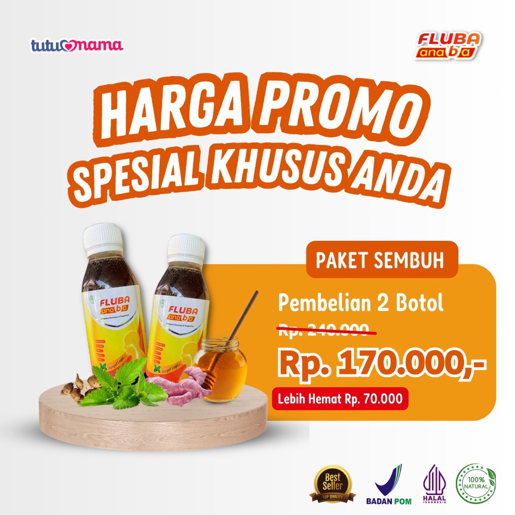 Jual [PROMO 2 BOTOL FLUBA ANABA] Obat Batuk dan Pilek Anak - Madu ...