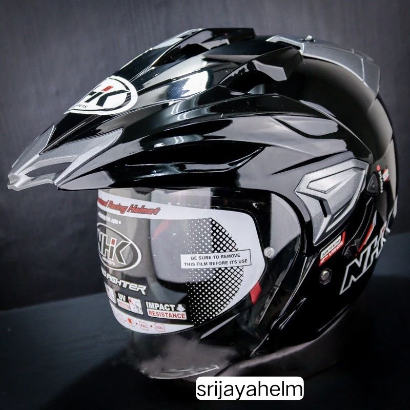 Jual HELM NHK PREDATOR BLAK DAN PULL WARNA CRYPTON DOBEL VISOR | Shopee ...