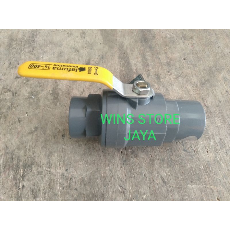 Jual Ball valve plastik pvc Lafuma 3/4'' polos socket stop kran keran ...