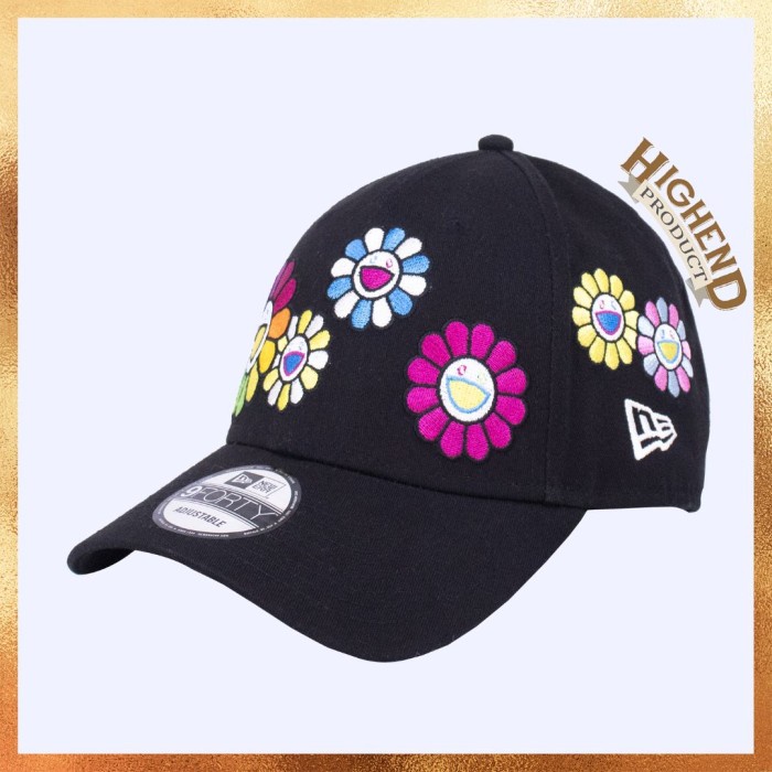 Jual Topi New Era Takashi Murakami Japan Collab Black 9FORTY Hat ...