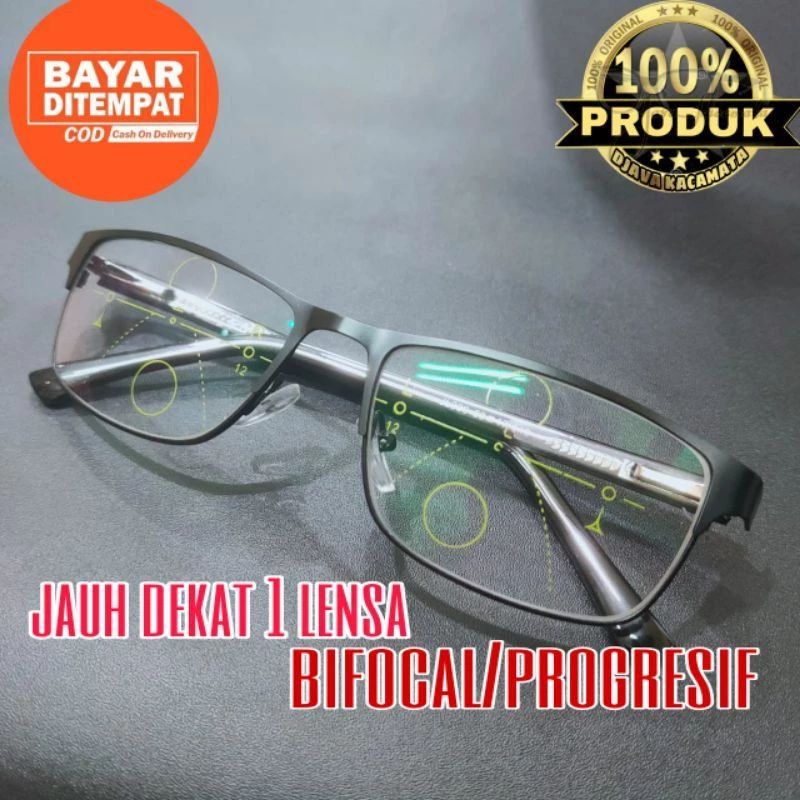 Jual Kacamata Baca dan Jalan Lensa Progresif Photocromic | Shopee Indonesia