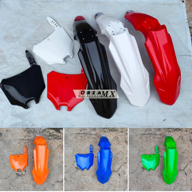 Jual Spakbor depan dan Papan nomor CRF 450 2022 BMC Set Supermoto Crf 150 l Klx 150 bf Dtracker ...