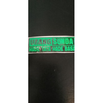 Jual sticker cutting tulisan urang sunda hade tahta hade basa ukuran ...