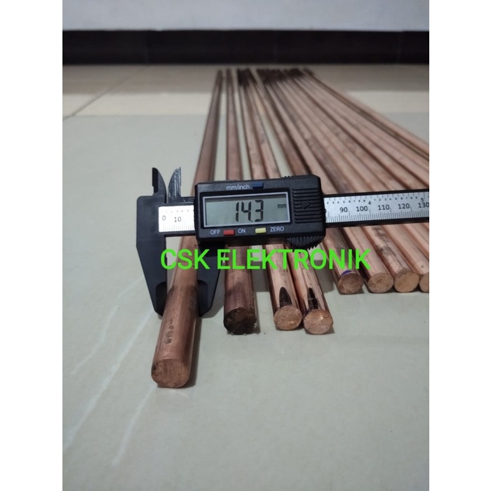 Jual Rod Grounding 5/8 Inch Tembaga Panjang 1 Meter | Shopee Indonesia