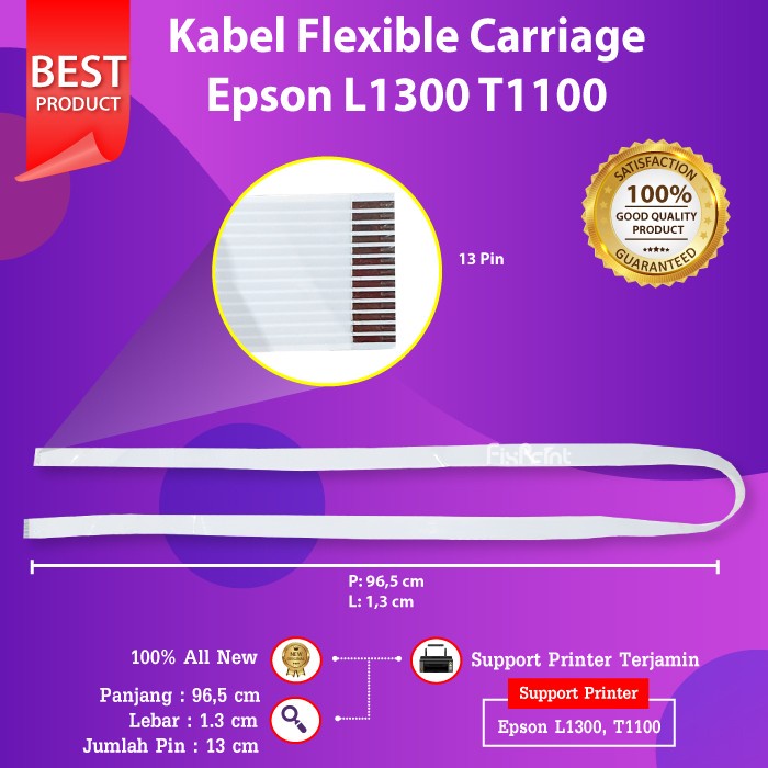 Jual KABEL SENSOR CARRIAGE EPSON L1300 T1100 FLEXIBLE CABLE PRINTER 15 ...