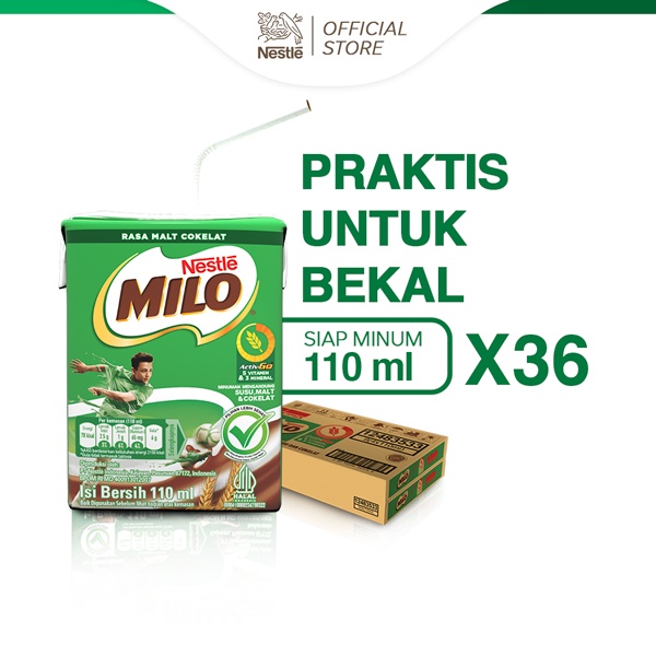 Jual MILO ACTIV-GO UHT Cmbk 36x110ml | Shopee Indonesia