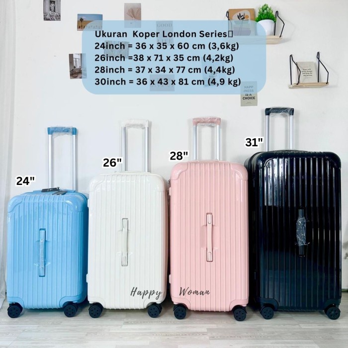 Jual Koper London Series Bagasi 24 26 28 30 Inch Trunk Luggage Suitcase ...