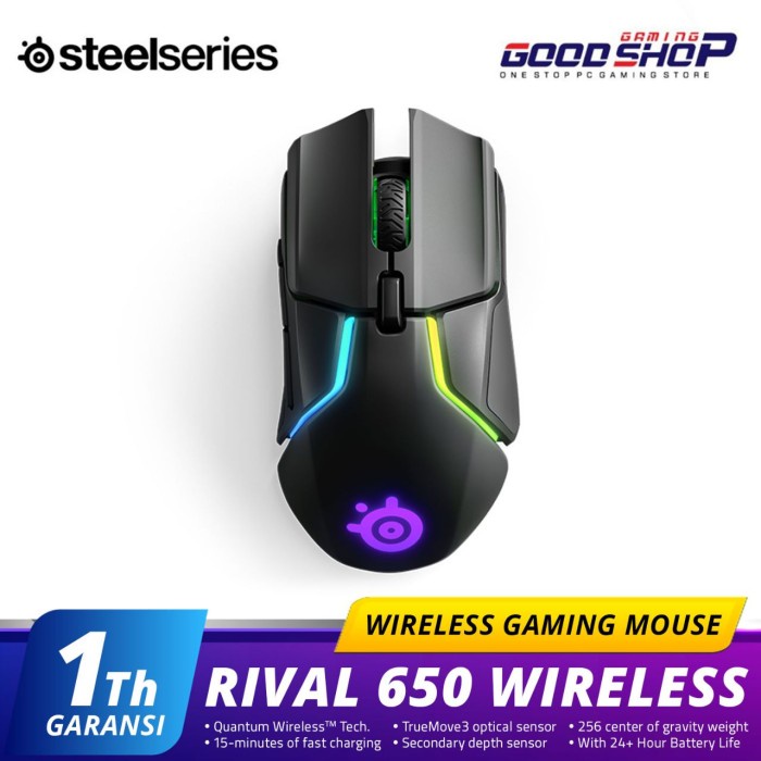 Jual STEELSERIES RIVAL 650 WIRELESS GAMING MOUSE | Shopee Indonesia
