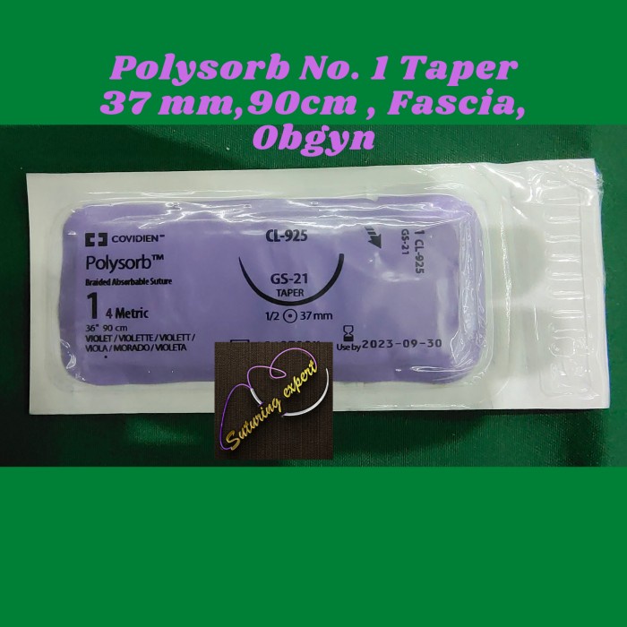 Jual Promo Polysorb 1 Cl 925 Panjang Benang 90 Cm (Glycomer , Absorb ...