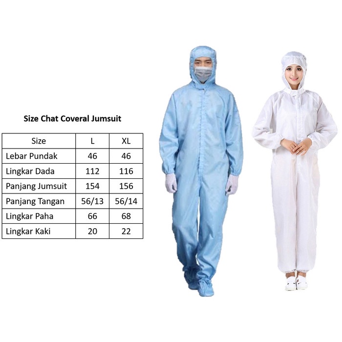 Jual Baju Anti static Wearpack Anti static Jumpsuit Baju Kerja Clean ...