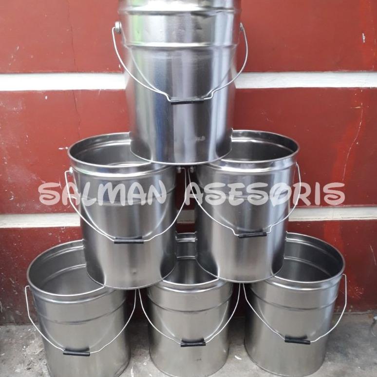 Jual Update! Ember Kaleng 20 Liter / 25kg Polos | Shopee Indonesia