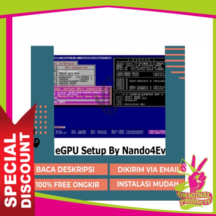 Jual PROMO DIY EGPU SETUP BY NANDO4EVAN EXP GDC BEAST V8 PRO LIFETIME ...