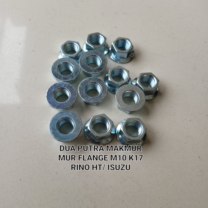 Jual Mur Flange M10 Kunci 17 Mur Flange Nut Rino Ht Isuzu Harga 1Pc ...