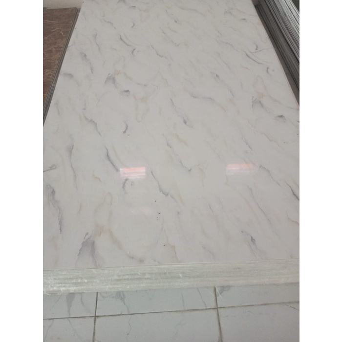 Jual UPVC Panel Marmer Pengganti HPL Panel Backdrop TV Harga Per Lembar ...