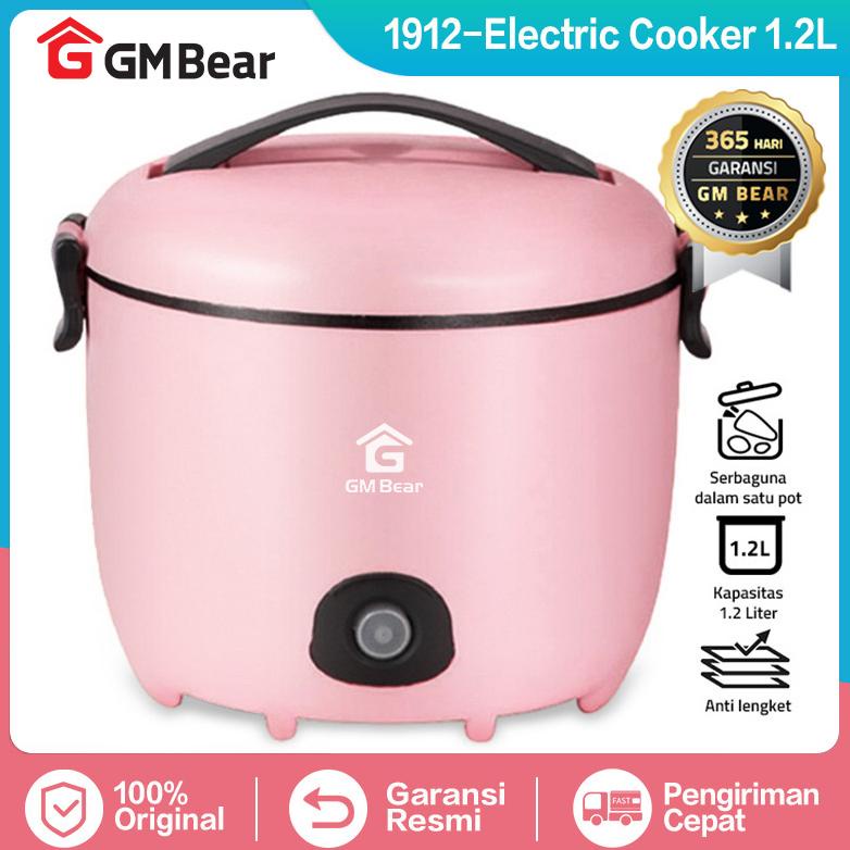 Jual GM Bear Rice Cooker/Panci Listrik 2in1 Serbaguna 1.2L P0437 - Electric Cooking Pot | Shopee ...