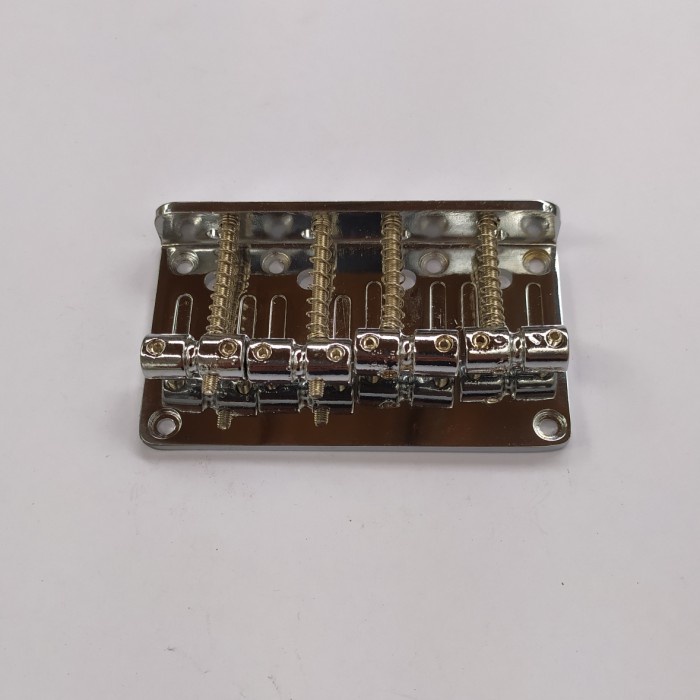 Jual Bridge Bass Standard 4 string Chrome part ( Jazz Bass Bridge ...