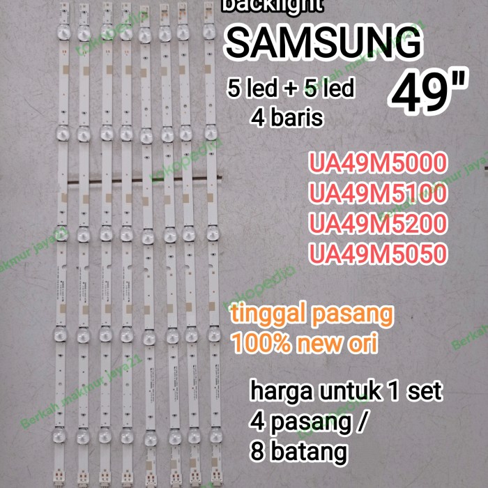 Jual [Ori] Backlight Samsung 49 Inch Ua49M5000Ak Ua49M5100Ak Ua49M5200Ak 5050Ak Bisa Gojek ...