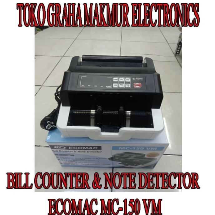 Jual Mesin Hitung Uang Ecomac Mc-150Vm / Money Counter | Shopee Indonesia
