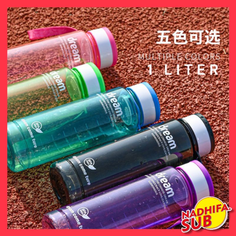 Jual BOTOL MINUM DREAM SPORT 1 LITER / BOTOL DREAM / BOTOL SPORT ...
