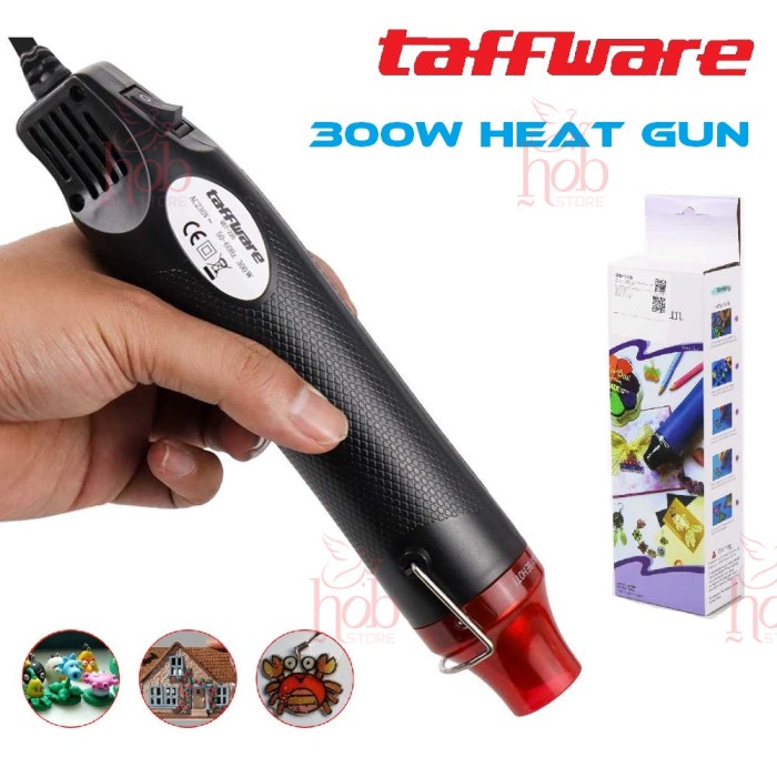 Jual HEAT GUN HOT AIR VINYL 300W ALAT PEMANAS SRINK PLASTIK TAFFWARE ...