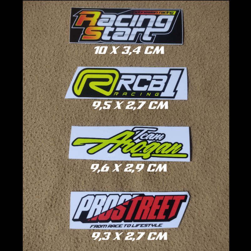 Jual stiker murah viral bijian racing start prostreet | Shopee Indonesia