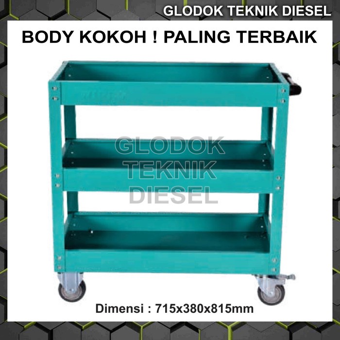 Jual [Baru] Wipro Tool Rack Service Cart Trolley Troli Meja Perkakas ...