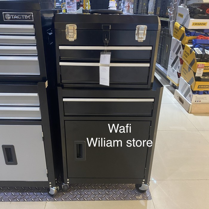 Jual Promo Tactix Lemari Bengkel Perkakas Tool Box Cabinet Trolley 2 Tingkat Terbaru | Shopee ...