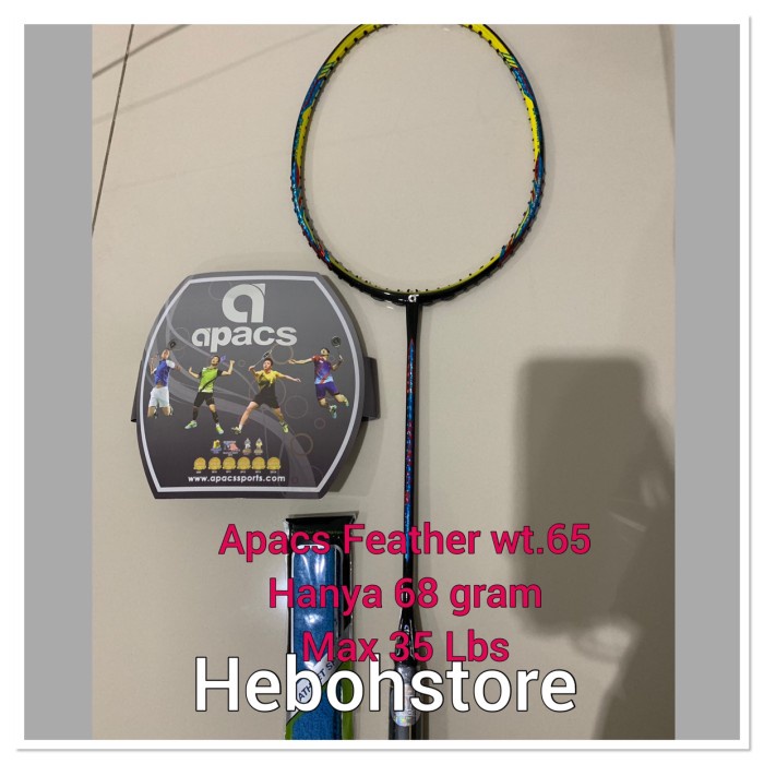 Jual Jual!! Raket Badminton FEATHER WT.65 68 gram 100% | Shopee Indonesia