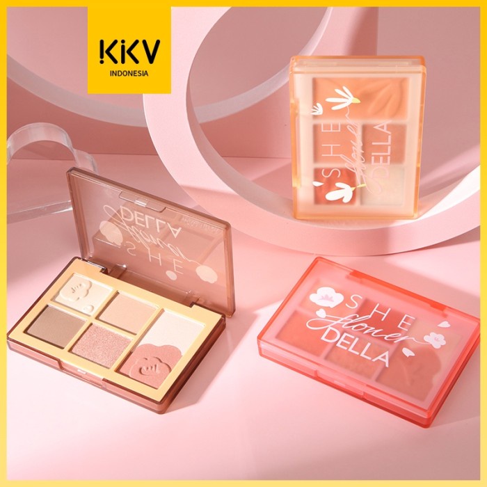 Jual KKV SHEDELLA SISTER FLOWER SERIES MAKEUP EYESHADOW BLUSH CONTOURING | Shopee Indonesia