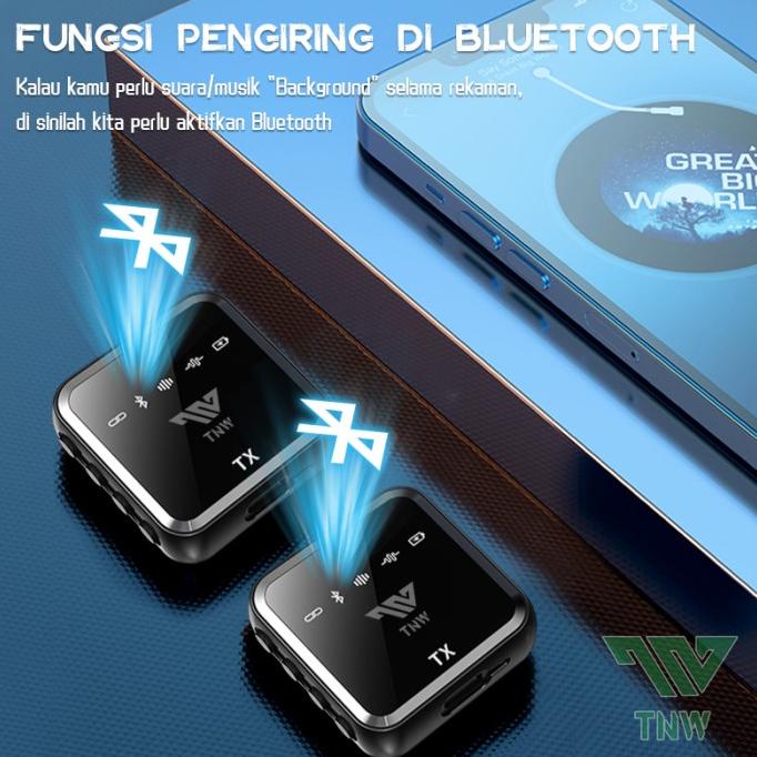 Jual TNW-N9/N8 Wireless Microphone Mic Wireless Clip on Mikrofon Youtuber | Shopee Indonesia
