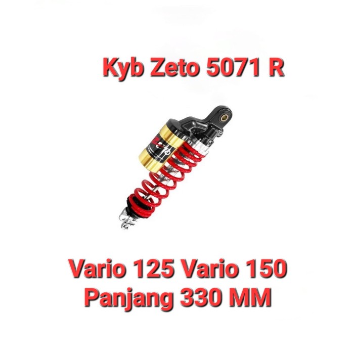 Jual [Ori] Shockbreaker Tabung Belakang Vario 125 150 160 Kyb Zeto 5071 R 330Mm Terbaru | Shopee ...
